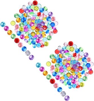 PartyKindom 2 Sätze Teiliges Kristall Diamant Bunte Simulation Diamanten Glitzernde Deko Edelsteine Für Tischstreu Hochzeit Party Basteln Vasefüllung 100 Stück * 