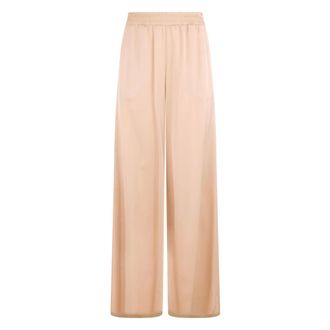 Fabiana Filippi Femme, Pantalons, Beige, Taille: 42 FR Pantalon large en satin