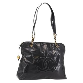 Chanel Pre-owned Vintage Patent Leather Tote - Femme - Pre-owned - Noir - Taille: ONE Size