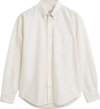 GANT Heritage Hemd f&uuml;r Herren, Lang&auml;rmlig (Cremefarbe)