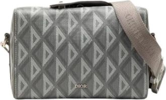 Dior Pre-owned CD Diamond - Femme - Pre-owned - Gris - Taille: ONE Size