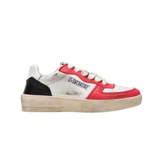 2Star Wei&szlig;e Leder Padel Sneakers Rote Details - - Shoes - Herren - Wei&szlig; - 42 EU