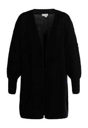 Felipa Felipa Damen Long Cardigan 10429122-FE01, SCHWARZ, M/L