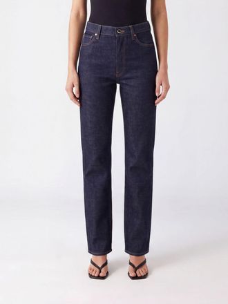 Khaite Jean droit taille haute Danielle en denim de coton