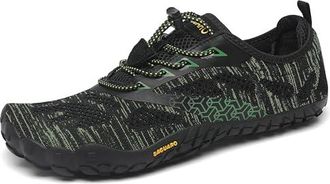 Saguaro Chaussures de Trail Running Homme Femme Barefoot Minimaliste Antidérapant Chaussure Aquatiques, Vert A 45EU