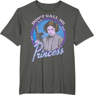 Star Wars Leia Dont Call Me Princess Badge Graphic T-Shirt T-Shirt