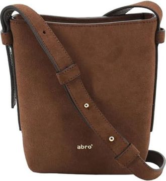 Abro sac &agrave; &eacute;paule bandouli&egrave;re Leather Suede Crossbody Bag Cosmo Wood brun
