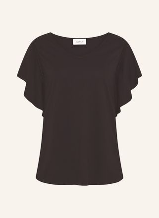 Cartoon Cartoon T-Shirt Mit Volants braun