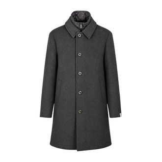 Peuterey Manteau avec plastron amovible - Homme - Manteaux - Gris - Taille: M