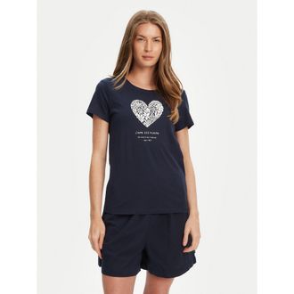 Mustang Jeans Mustang T-Shirt Alma 1016156 Dunkelblau Regular Fit