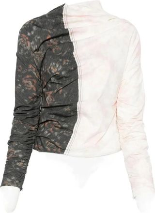 Ganni Femme, Blouses et Chemises, Multicolore, Taille: 40 FR Ruched Top