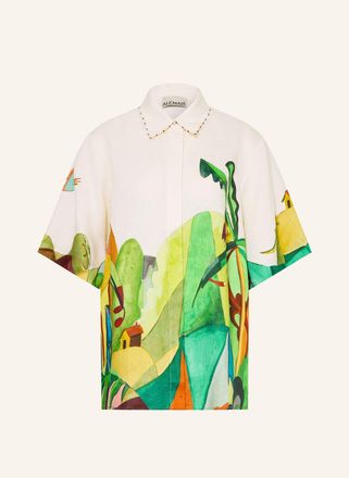 Alemais Al&eacute;mais Hemdbluse Mokshini Aus Leinen weiss
