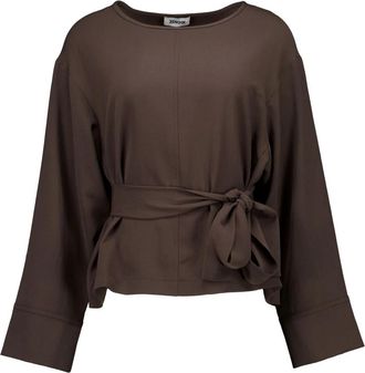 Zenggi Oberteil aus japanischem Krepp - - Blouses & Shirts - Damen - Braun - S