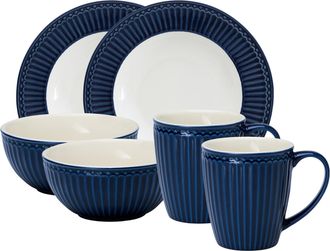 Green Gate Alice Fr&uuml;hst&uuml;cksset Dark Blue 6tlg