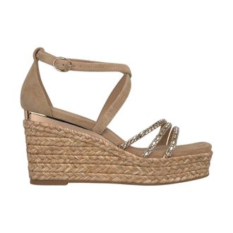 Alma En Pena Alma EN Pena, Femme, Chaussures, Beige, Taille: 37 EU Espadrilles Compens&eacute;es &agrave; Brides Multipositions en Esparto