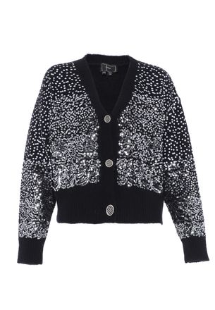 Faina Pailletten Damen schwarz