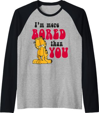 Garfield Lazy Bored Cat Bad Day Comedy-Meme, Zeichentrick-Klassiker Raglan