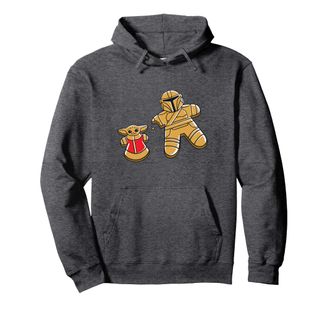Star Wars Mandalorian & Grogu Christmas Gingerbread Cookies Pullover Hoodie
