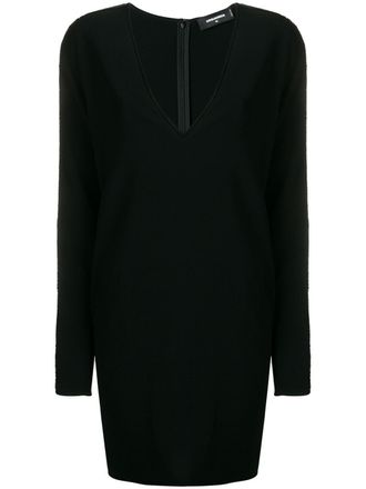 Dsquared2 robe courte &agrave; ornements - Noir