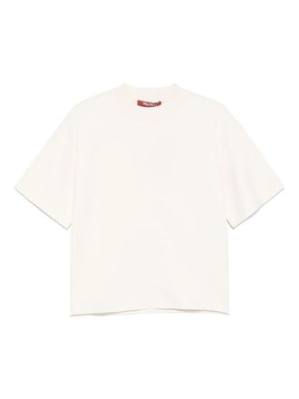 Max Mara t-shirt à col montant - Tons neutres