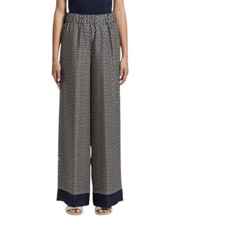 PESERICO Viskose Twill Hose - - Trousers - Damen - Blau - L