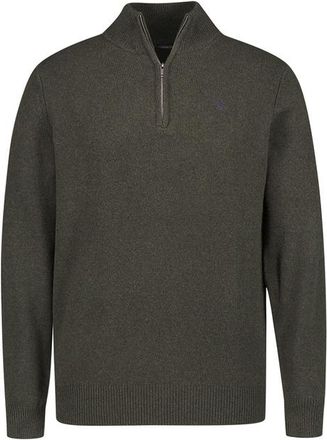 Hackett Herren Pullover gr&uuml;n Lammwolle unifarben