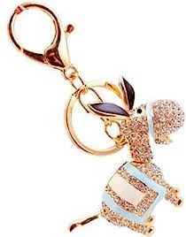 BESPORTBLE Porte Cl&eacute;s &Acirc;ne Bleu avec Pendentif Mode Adorable pour Cl&eacute;s ou Sac Festival F&ecirc;te des P&egrave;res Accessoire et Chic pour Gar&ccedil;on Fille et Femmes