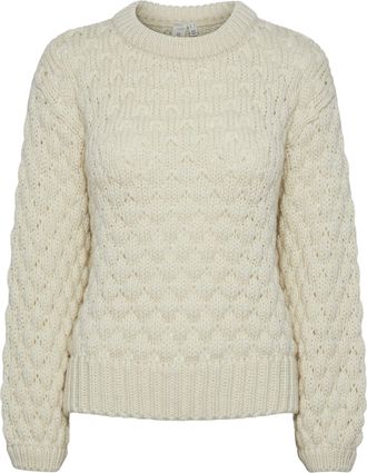 Vero Moda Y.A.S Damen YASBUBBA LS Knit Pullover S. NOOS Strickpullover, Birch, Medium