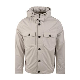 Moorer Demin-Abs Jacke - - Jackets - Herren - Beige - L