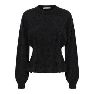 Gestuz Pull Gzmanzi &agrave; la taille - Femme - Pulls - Gris - Taille: 38 FR