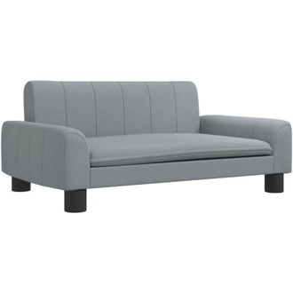 vidaXL vidaXL Kindersofa Hellgrau 70x45x30 cm Stoff