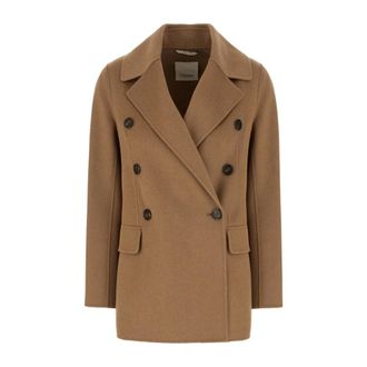 Max Mara Femme, Manteaux, Brun, Taille: 34 FR Veste Crois&eacute;e Smmrita