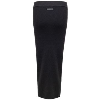 Tom Ford Womens Black Cashmere Midi Skirt