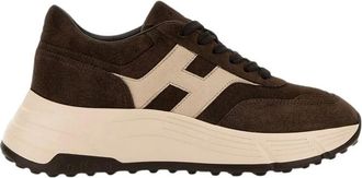 Hogan Femme, Chaussures, Brun, Taille: 39 1/2 EU H669 Hi-Fi Baskets