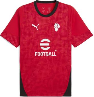 Puma A.C. Milan Unisex Maglia Training Trainingsshirt, Saison 2025/2026, offizielles Produkt, rot, M
