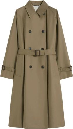 Max Mara Femme, Manteaux, Gris, Taille: 32 FR Canasta Reversible Midi Trench Coat