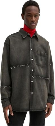 Maison Margiela Homme, Chemises, Gris, Taille: M Chemise en jean