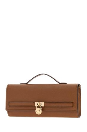 Michael Kors Womens Brown Leather Medium Hamilton Moderne Handbag Luggage Borse A Mano Bag