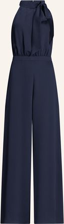 Swing Swing Jumpsuit Aus Satin Mit Schluppe blau