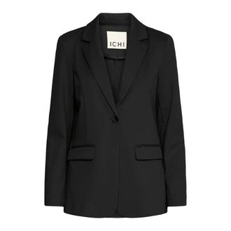 Ichi Schwarzer Blazer Jacke Langarm - - Jackets - Damen - Schwarzk - S