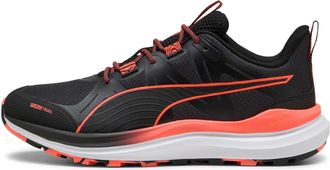 Puma Unisex Reflect LITE Trail Straßen-Laufschuh, Black-Glowing RED, 40.5 EU