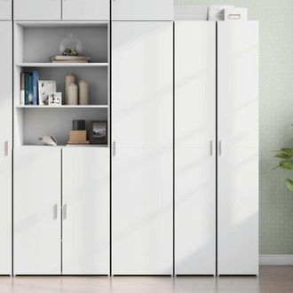 vidaXL Vidaxl - Buffet haut blanc 45x42,5x185 cm bois ding&eacute;nierie