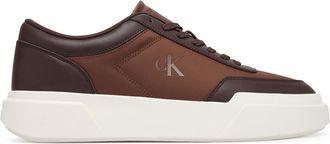 Calvin Klein Sneakers Calvin Klein Chunky Cups Laceup Ox Mix Mat HM0HM02326 Braun