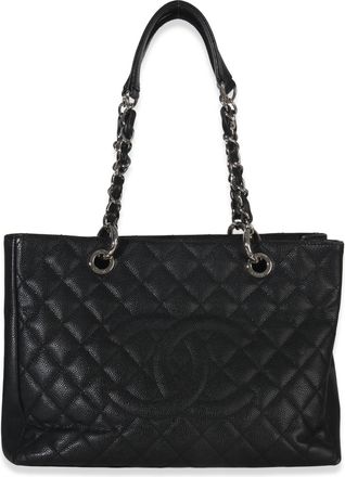 Chanel Large Quilted Caviar Grand Shopper Tote