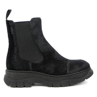 Marco Ferretti Black Pony Beat Chelsea Boots - - Shoes - Damen - Schwarzk - 37 EU