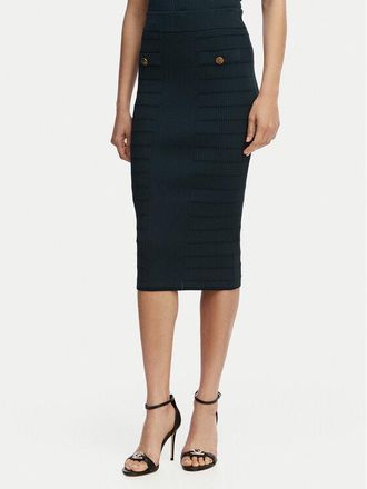 Guess Bleistiftrock W5YD66 Z0130 Gr&uuml;n Slim Fit