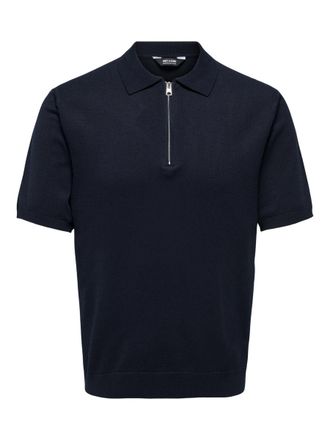Only & Sons ONSWYLER Life REG 14 SS Zip Polo Knit
