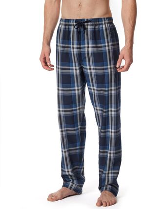 Schiesser Herren Schlafhose Lang Web - Mix + Relax Organic Cotton Pyjamaunterteil, Multicolor 3_182192, 58 EU