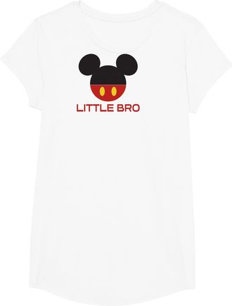 Disney Mickey Mouse Red Shorts Icon Little Bro Family T-Shirt