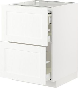 IKEA METOD / MAXIMERA Unterschr auszb Arbeitsfl/3 Schubl